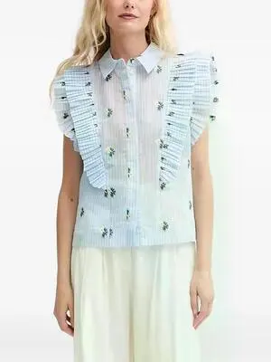 Munthe Pleated-ruffle Shirt