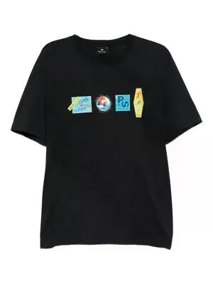 Paul Smith Logo Print T-shirt - Blue