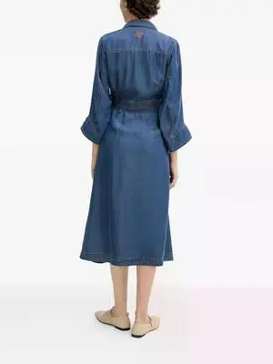 Munthe Prescott Denim Midi Wrap Dress