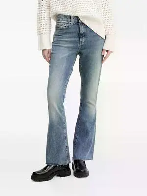 Hugo Frayed Hem Flare Jeans