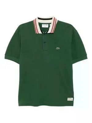 Lacoste Striped-collar Polo Shirt