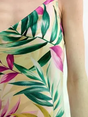 Guess Leaf-print Slip Dress