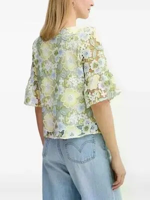 BRUUNS BAZAAR Floral Bell-sleeve Top