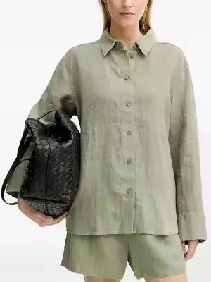 SAMSOE SAMSOE Button-down Linen Shirt