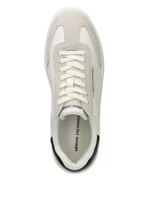 Armani Exchange Panelled Leather Sneakers
