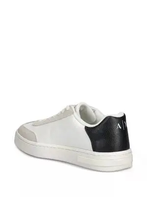 Armani Exchange Panelled Leather Sneakers