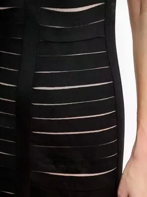 Herve Leger Fringed Bandage Dress