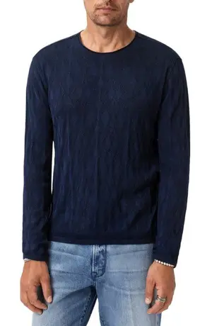 John Varvatos Brycen Argyle Organic Cotton Sweater