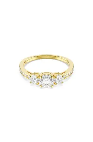 SWAROVSKI Stilla Crystal Ring - Gold/white