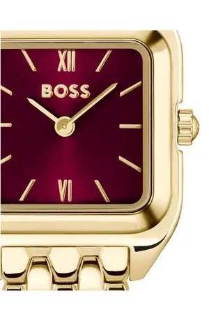 BOSS Petite Mae Bracelet Watch - Red