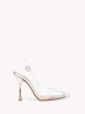 GIANVITO ROSSI Diana Pump With Pointed Toe And Buckle - Silver Tpu