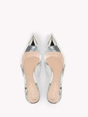 GIANVITO ROSSI Diana Pump With Pointed Toe And Buckle - Silver Tpu