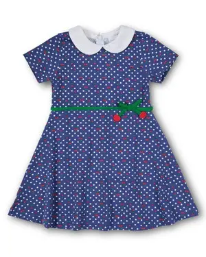 FLORENCE EISEMAN Polka Dot Cherry Knit Dress