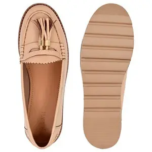 JELAVU Leather Loafer - Sand