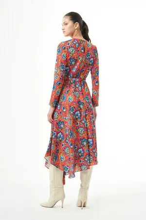 MIZALLE Buckled Midi Dress