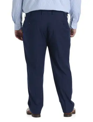 OAK HILL BY DXL Big & Tall Windowpane Suit Pants