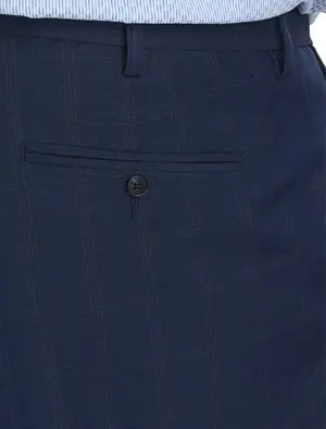 OAK HILL BY DXL Big & Tall Windowpane Suit Pants
