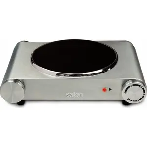 SALTON Portable Infrared Cooktopsingle - Silver