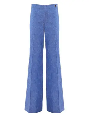 CALLAS MILANO Jane Stretch Denim Flare-leg High Waist Jean - Blue