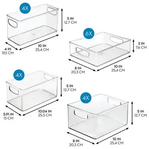 IDESIGN 18-piece Bin Organization Set