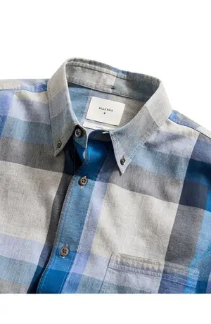 Billy Reid Plaid Cotton Button-down Shirt