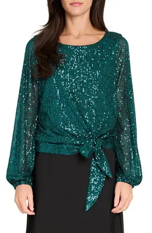 Tahari Asl Sequined Blouses For Women