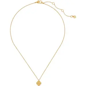 Kate Spade New York Mini Spade Flower Pendant Necklace - Gold