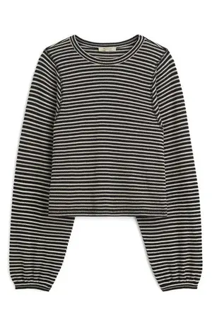 Madewell Stripe Curved Long Sleeve T-shirt