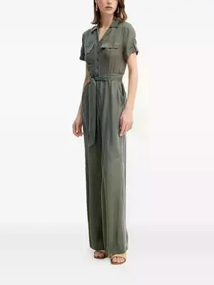 Guess Button-fastening Belted Jumpsuit - Green