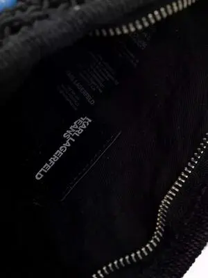 Karl Lagerfeld Beaded Knit Shoulder Bag