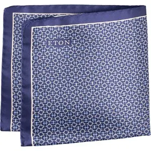 ETON Geometric Silk Pocket Square