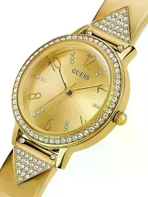 Guess Watch With Crystal Embellished Bezel