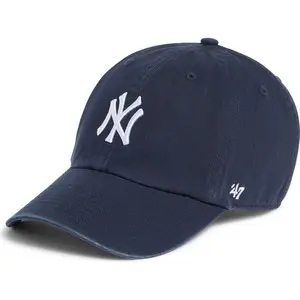 SPORTY & RICH New York Yankees Cotton Baseball Cap - Dark Navy