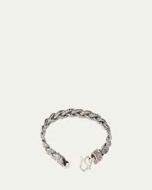 JAN LESLIE Braided Sterling Bracelet