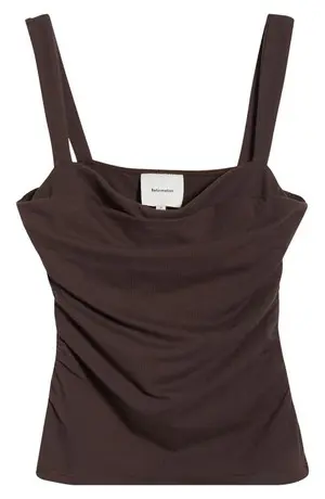 REFORMATION Trish Ruched Tank - Mole
