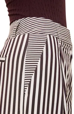 Solid & Striped Marnie Stripe Wide-leg Cotton-blend Pants