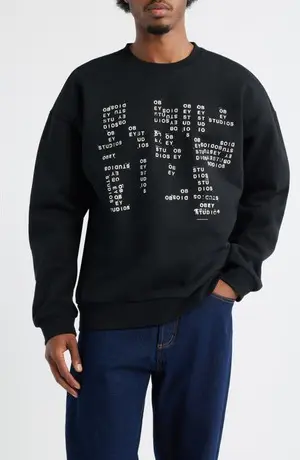 Obey Studios Stamp Heavyweight Crewneck Sweatshirt