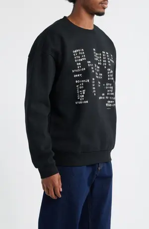 Obey Studios Stamp Heavyweight Crewneck Sweatshirt