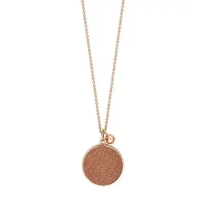 Ginette Ny Ever Rose Gold Necklace - Gold Sandstone