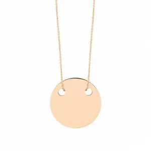 Ginette Ny Mini Disc Rose Gold Necklace
