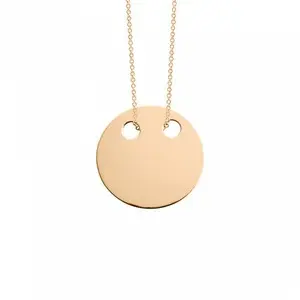 Ginette Ny Mini Disc Rose Gold Necklace