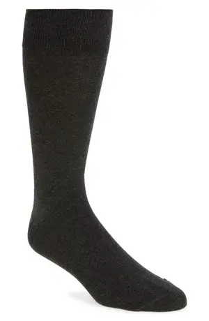 Nordstrom Combed Cotton Blend Dress Socks - Charcoal