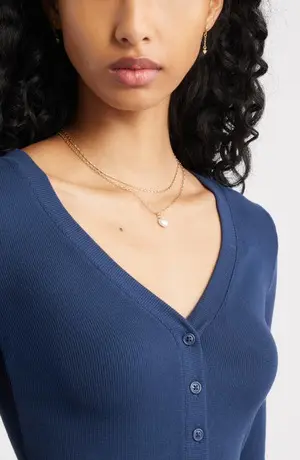 Bp. Ribbed V-neck Cardigan