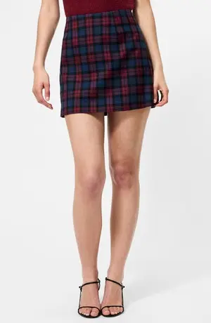 French Connection Plaid A-line Mini Skirt