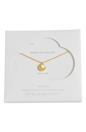 Estée Lauder 3-stone Moon Pendant Necklace
