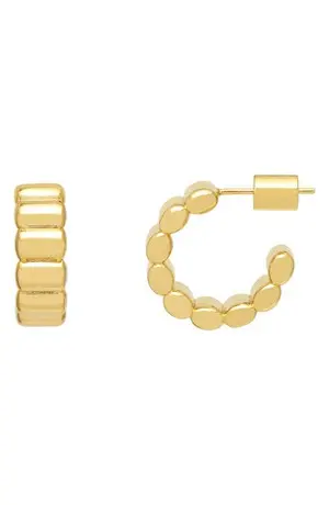 Estée Lauder Textured Hoop Earrings - Gold