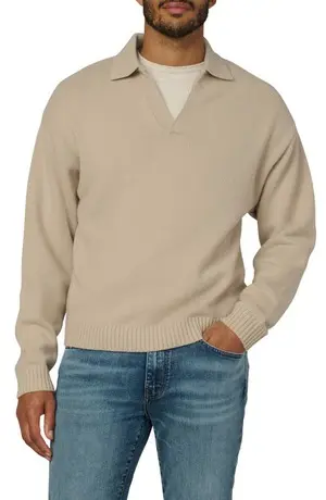 Joe's Jeans Relaxed Johnny Collar Wool Sweater - Simply Taupe