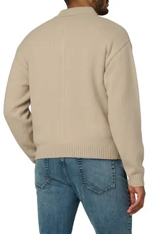 Joe's Jeans Relaxed Johnny Collar Wool Sweater - Simply Taupe