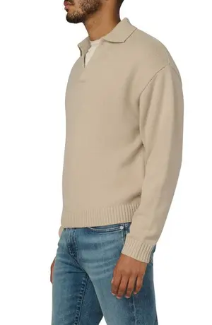 Joe's Jeans Relaxed Johnny Collar Wool Sweater - Simply Taupe