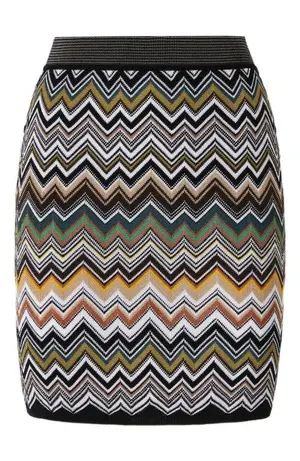 Missoni Chevron Pattern Mini Skirt - Multicoloured